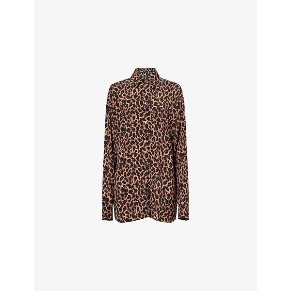 AWAY THAT DAY St Barts Leopard Woven Shirt