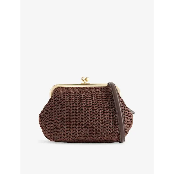 COACH Kisslock Raffia Bag - Maple