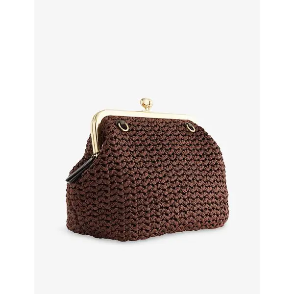 COACH Kisslock Raffia Bag - Maple