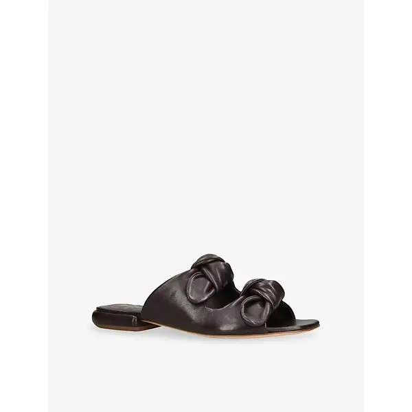 Officine Creative Suki Leather Sandals - Dark Brown