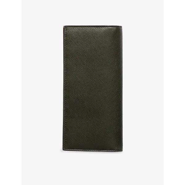 Prada Logo-embellished Saffiano-leather Wallet