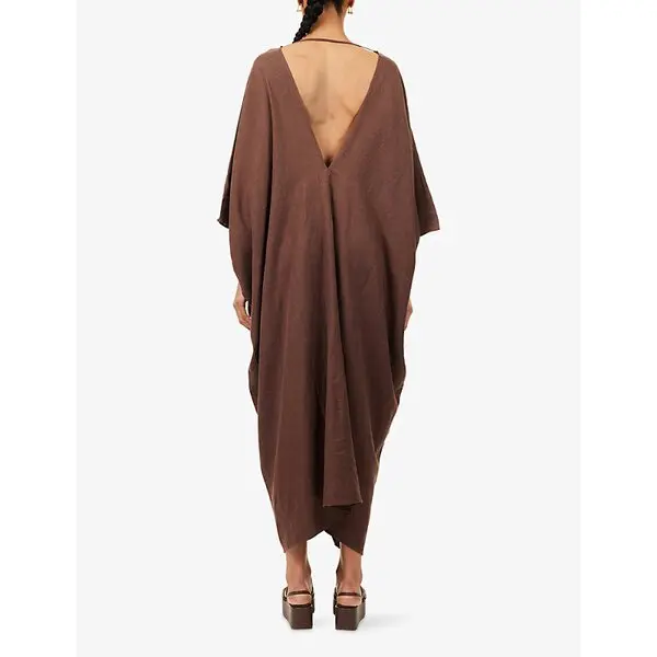 Second Summer Savanna Linen-blend Kaftan