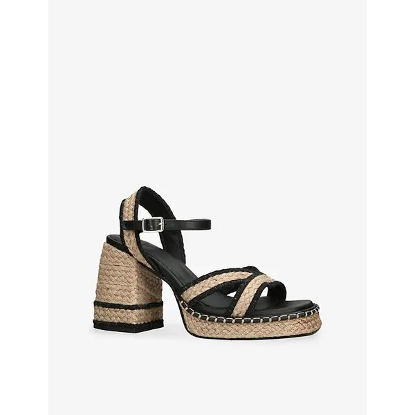 CastaÑer Vanish Heeled Espadrille Sandals - Beige Comb