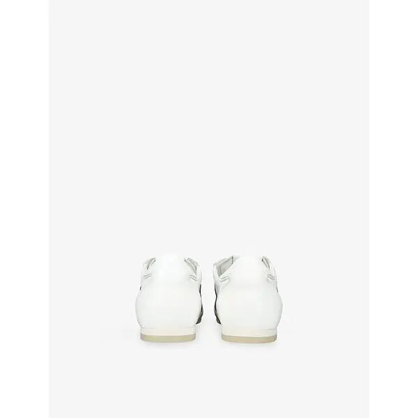 COLLEGIUM Pillar Pista Leather And Suede Trainers - White/blk