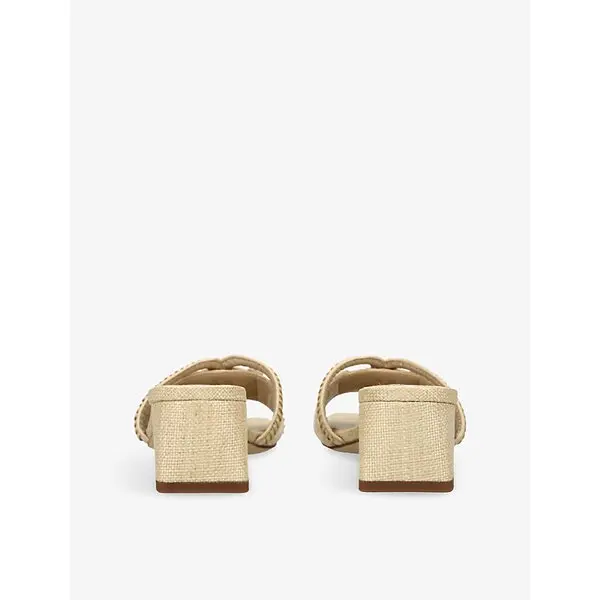 Sam Edelman Waylon Woven Heeled Mules - Beige