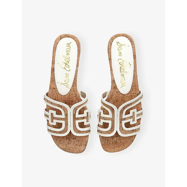Sam Edelman Woven Bay Sandals - White/comb