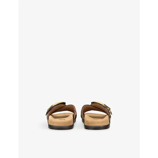 Sam Edelman Darla Leather Sandals - Black/comb