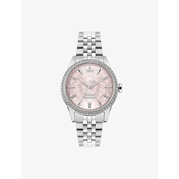 VIVIENNE WESTWOOD Little Wallace Swarovski-crystal Watch - Silver