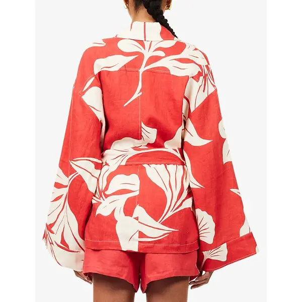 Second Summer Paloma Belted Linen Jacket