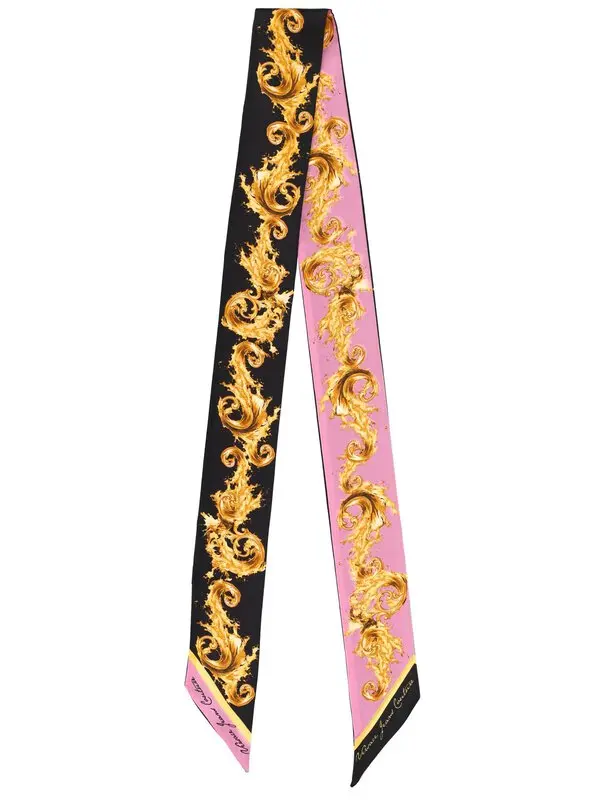 Versace Foulard In Seta - Black