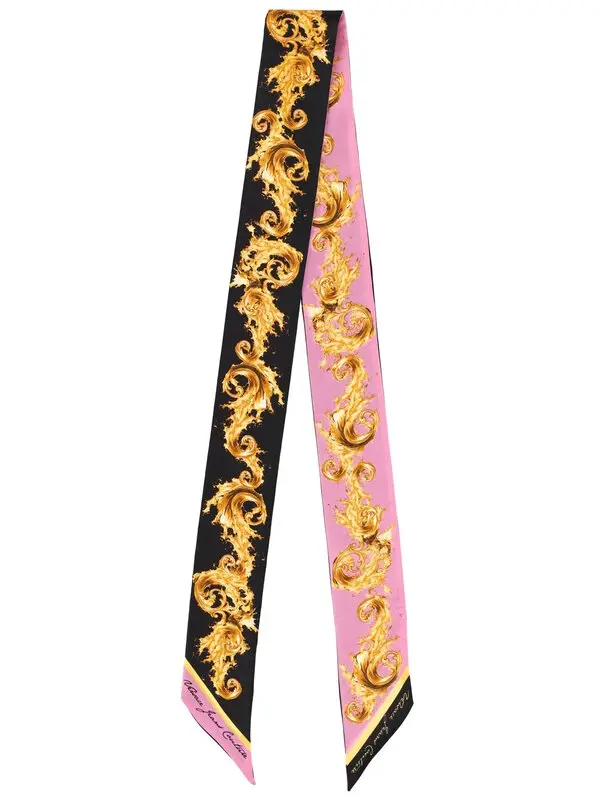 Versace Foulard In Seta - Black