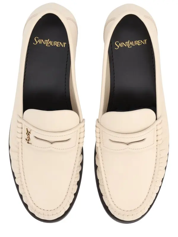 Saint Laurent Mocassino "laurent - Ivory
