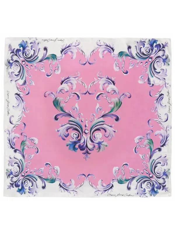 Versace Foulard In Seta - Pink
