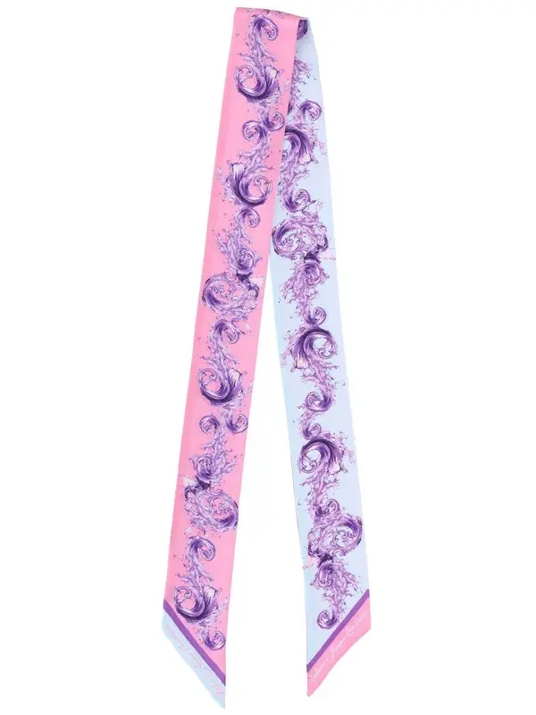 Versace Foulard In Seta - Pink
