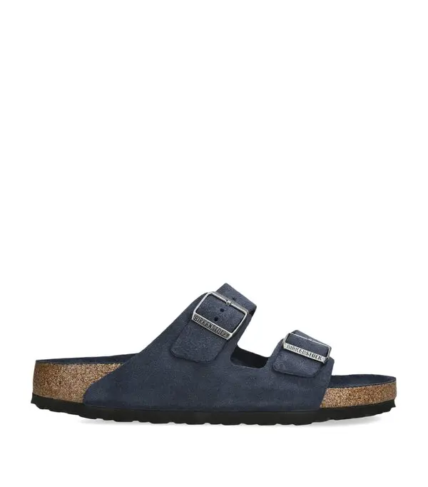 BIRKENSTOCK Suede Arizona Sandals - Navy