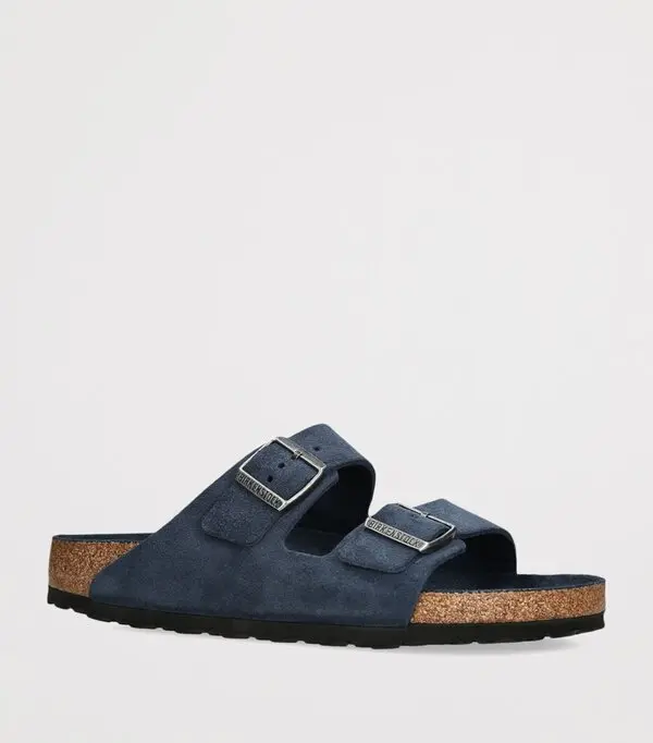 BIRKENSTOCK Suede Arizona Sandals - Navy