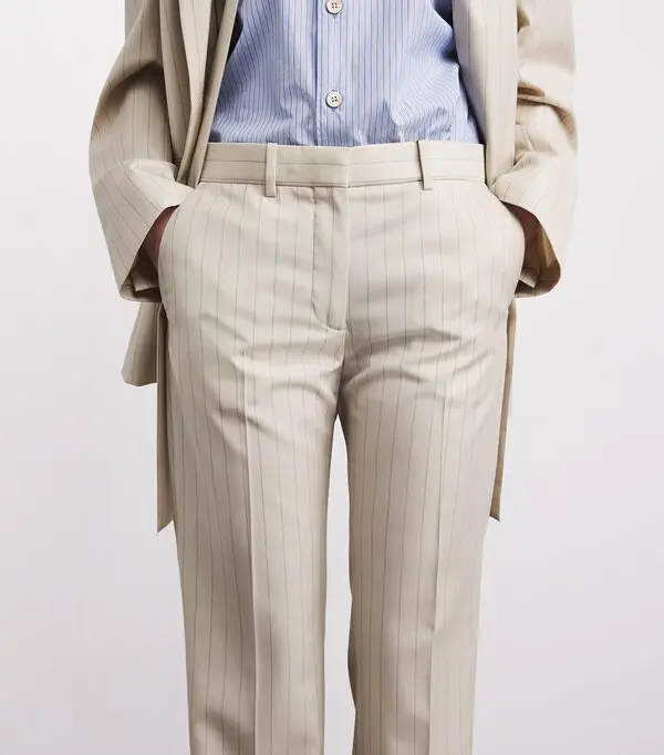 Acne Studios Wool Pinstripe Straight Trousers