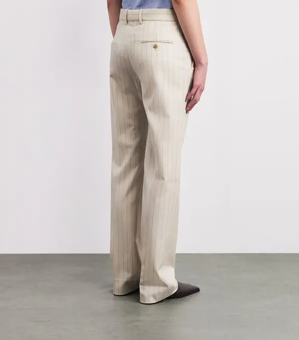 Acne Studios Wool Pinstripe Straight Trousers