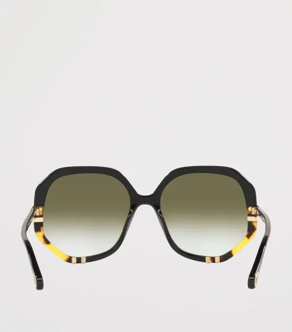 Chloé Ch0105s Rectangle Sunglasses - Black