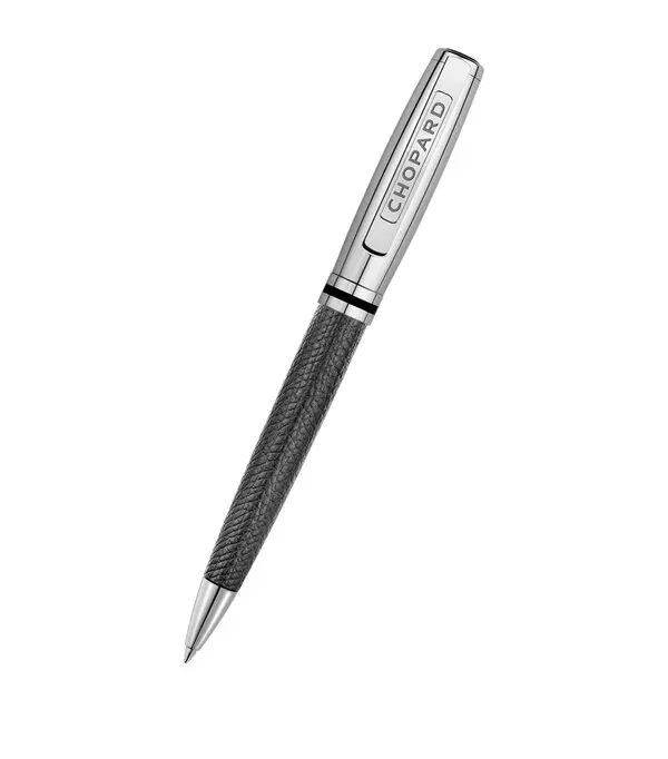 Chopard Leather Brescia Ballpoint Pen - Black