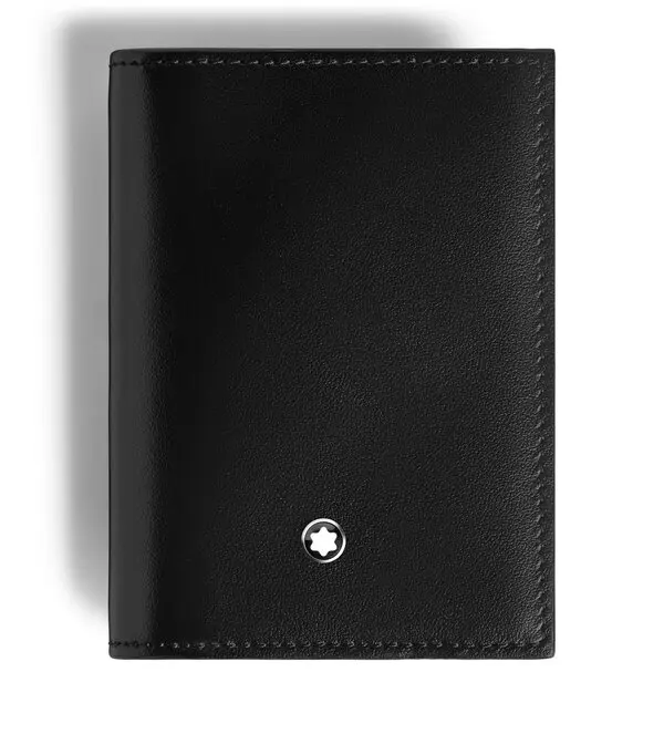Montblanc Calfskin Meisterstück 4cc Bifold Card Holder - Blue