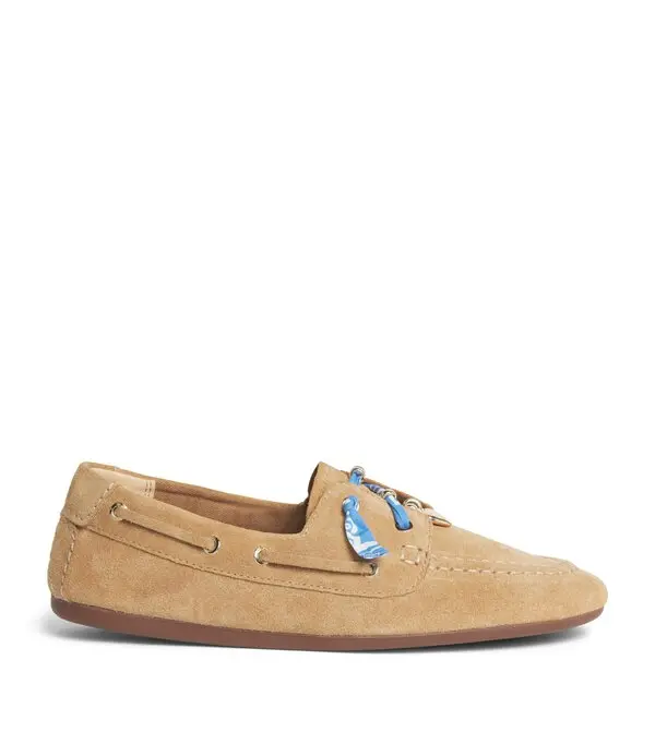 Maje Suede Boat Shoes