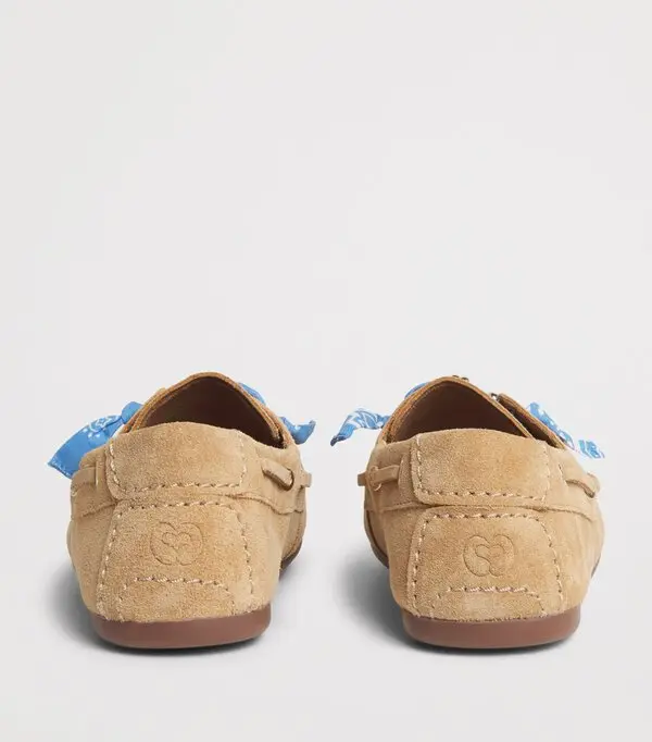 Maje Suede Boat Shoes