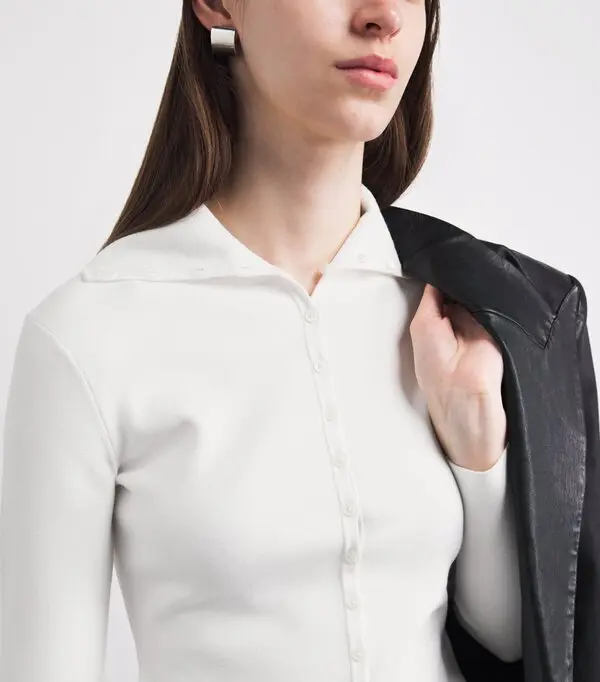TOTEME Fitted Polo Cardigan