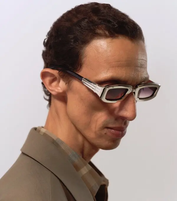 JACQUES MARIE MAGE Titanium Ryder Sunglasses