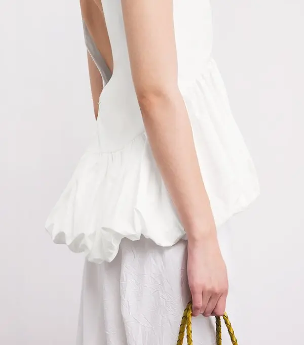 RÓHE Cotton Peplum Blouse