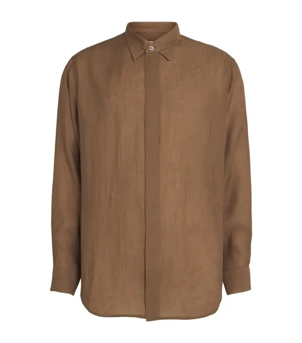 SYSTEM Hidden Button Shirt