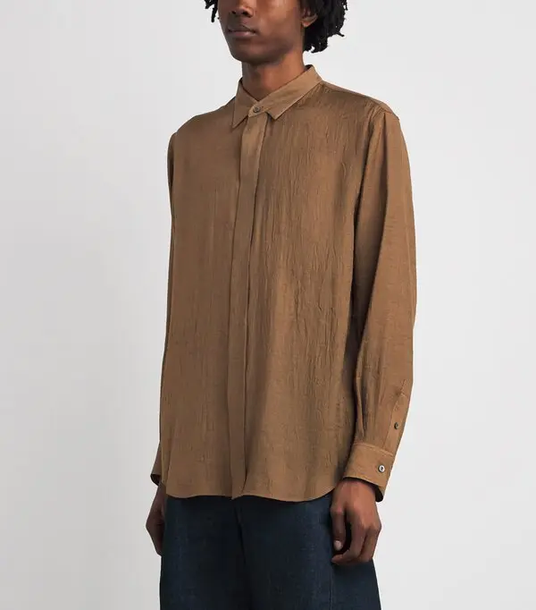 SYSTEM Hidden Button Shirt
