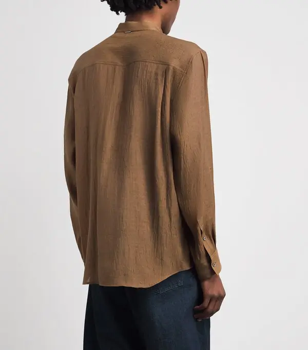 SYSTEM Hidden Button Shirt
