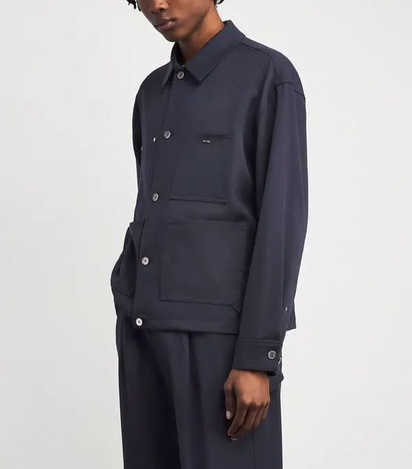 WOOYOUNGMI Wool Patch Pocket Shirt