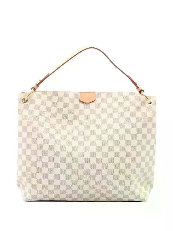 LOUIS VUITTON 2018 Mm Graceful Tote Bag - White