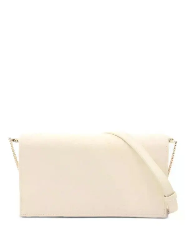 BVLGARI 2010s Infiniteum Logo-debossed Crossbody Bag - Neutrals