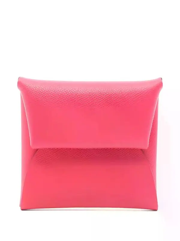 Hermès 2024 Engraved Coin Purse - Pink