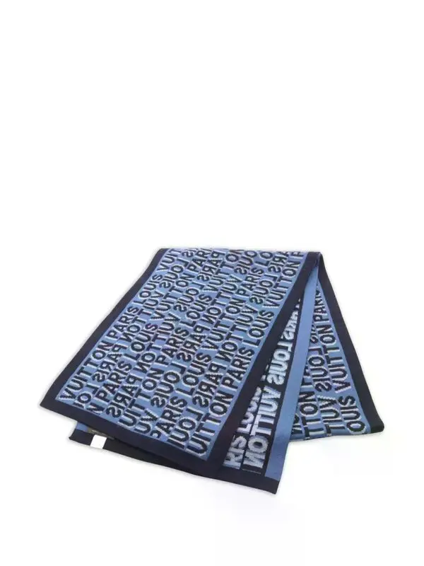 LOUIS VUITTON 2017 Wool Scarf - Blue