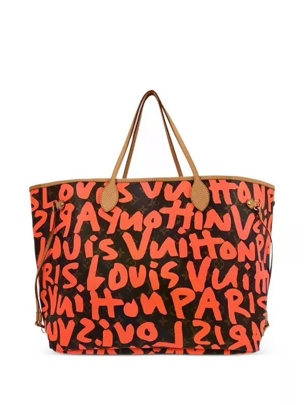 LOUIS VUITTON Monogram Graffiti Neverfull Gm Tote Bag