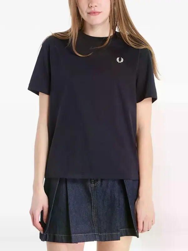Fred Perry Crew Neck Logo T-shirt - Blue