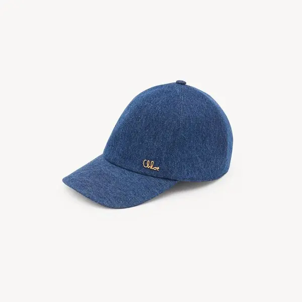 Chloé Denim Cap - Ocean Blue