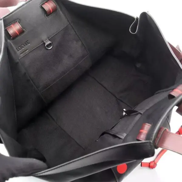 Loewe 2000s Polka Dot Leather Tote Bag