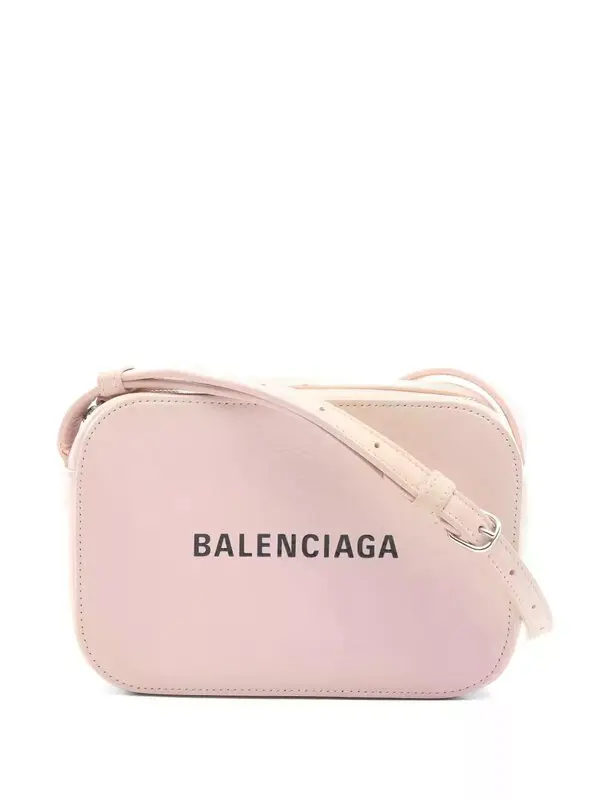 Balenciaga 2000s Xs Camera Leather Shoulder Bag - Pink