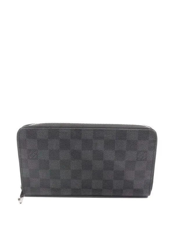 LOUIS VUITTON 2010 Damier-pattern Wallet - Black