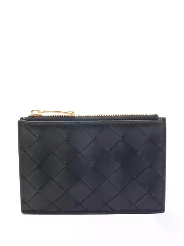 Bottega Veneta 2020s Intrecciato Leather Wallet - Black
