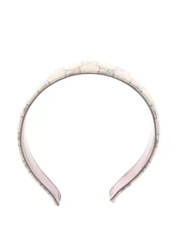 Gucci 2020s Gg-pattern Headband - Neutrals