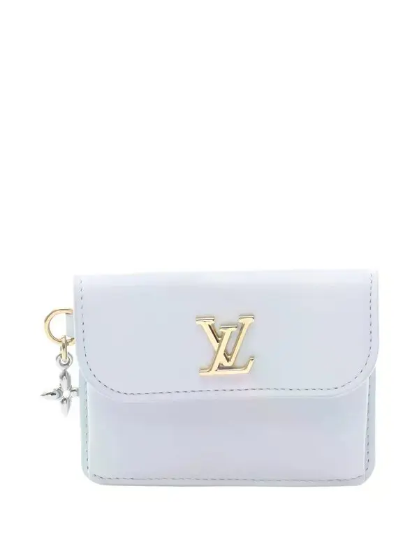 LOUIS VUITTON 2021 Logo Charm Coin Purse - Blue