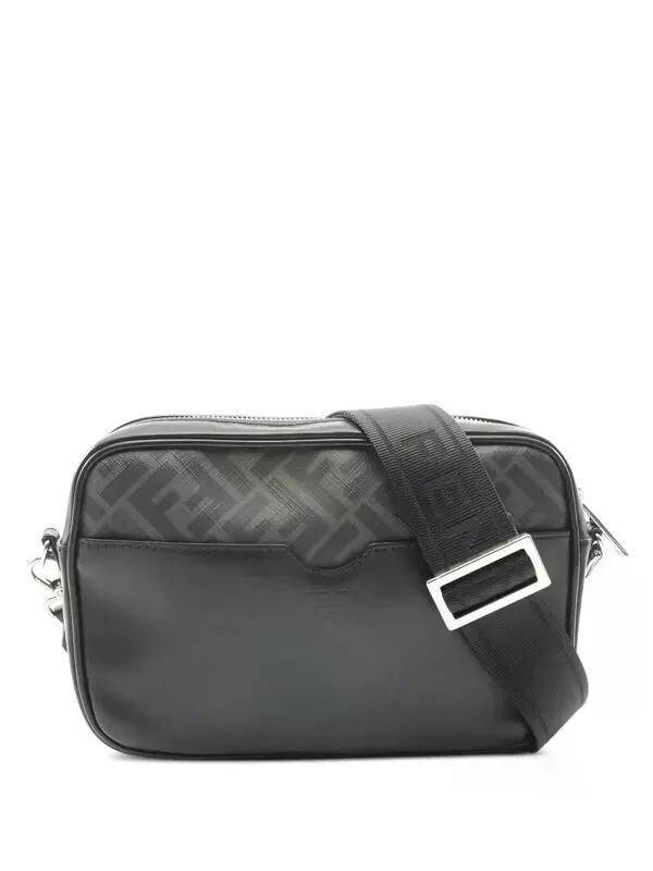 Fendi Zucca-pattern Messenger Bag - Black