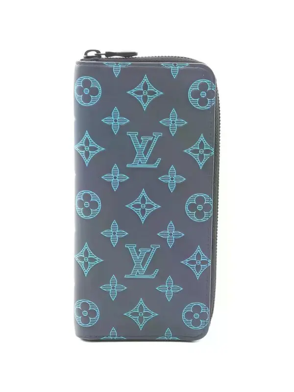 LOUIS VUITTON 2021 Monogram Shadow Zippy Wallet - Grey