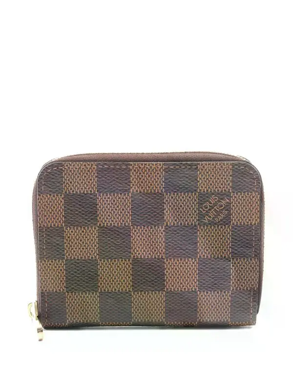 LOUIS VUITTON 2010s Zipped Coin Purse - Brown